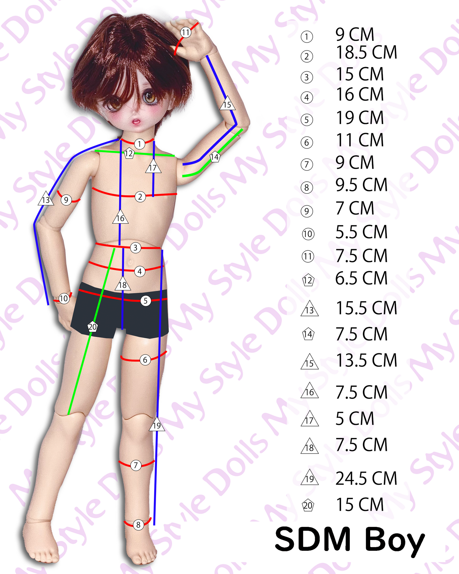 ドールのサイズ｜ドール衣装製作なら_人形服工房 – My Style Dolls